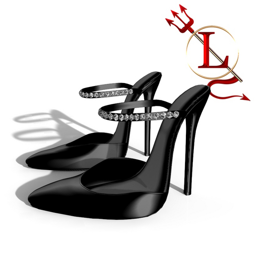 Second Life Marketplace - Black Gem Pumps